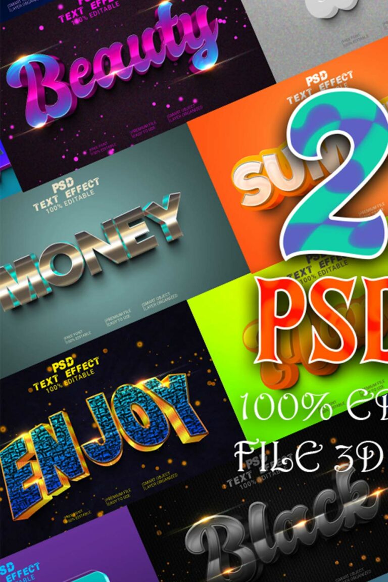 Text Style PSD File - MasterBundles