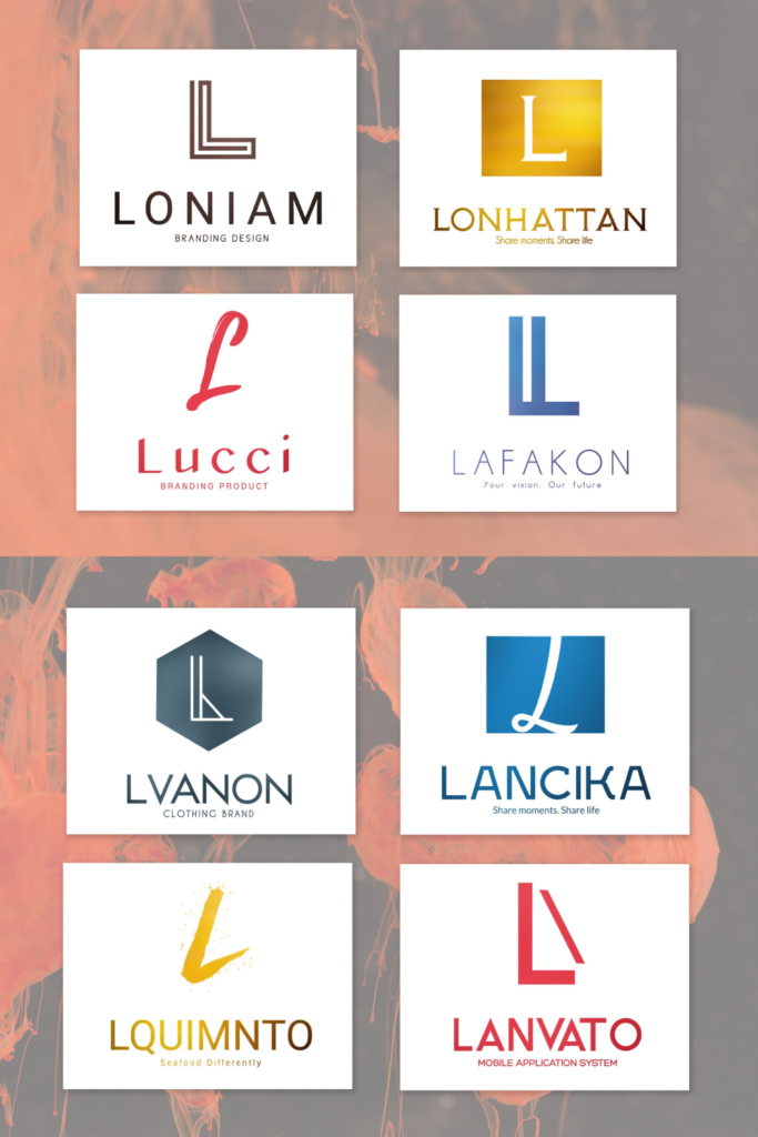 20 "L" Letter Alphabetic Logos – MasterBundles