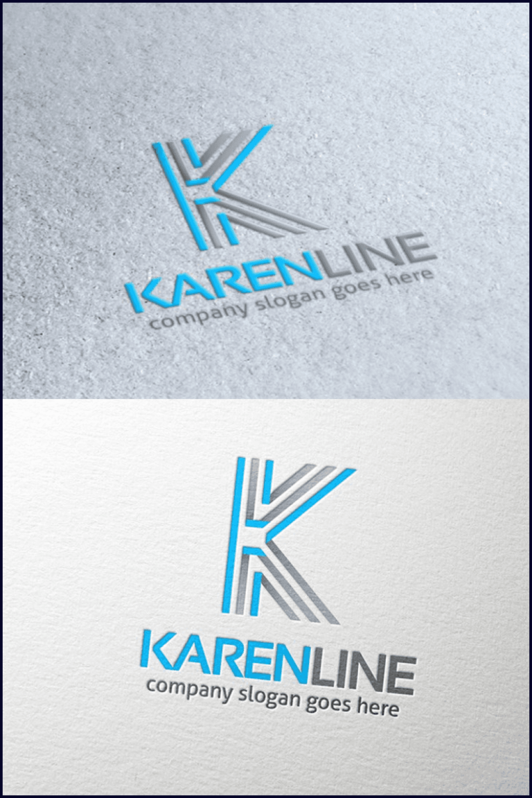 Karen Line Letter K Logo – MasterBundles