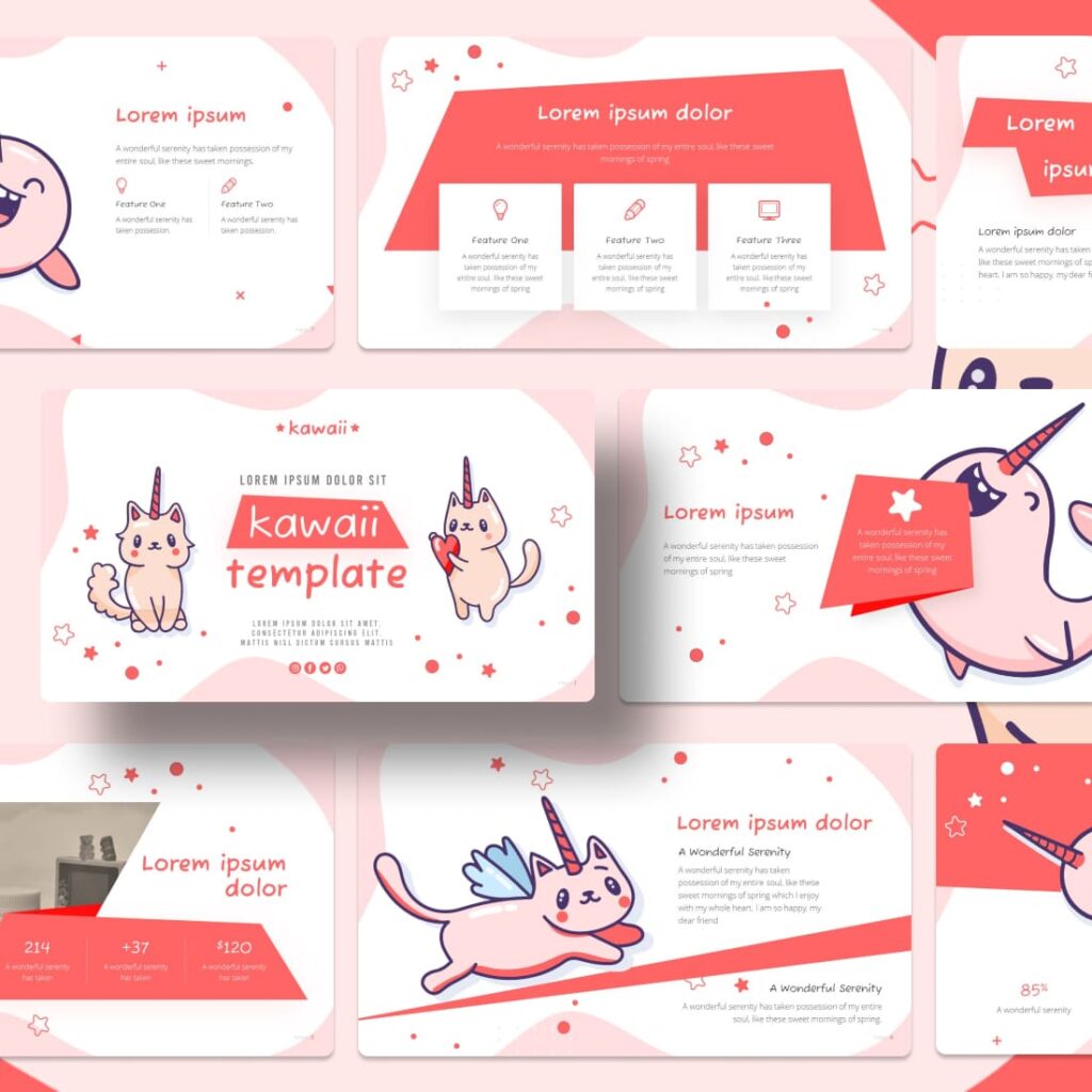 Kawaii Cute Presentation Template – MasterBundles