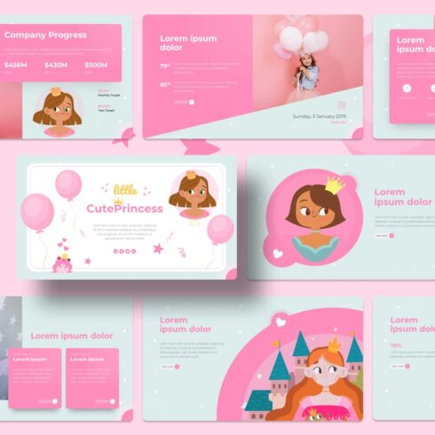 Cute Presentation Templates Bundle – MasterBundles