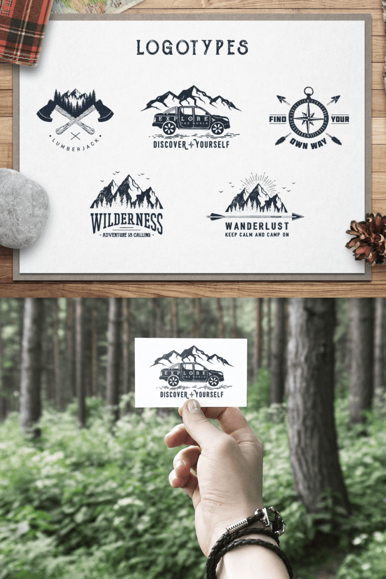 Wanderlust. 15 Double Exposure Logos – MasterBundles