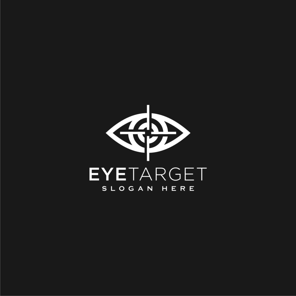 eye target logo design vector template - MasterBundles