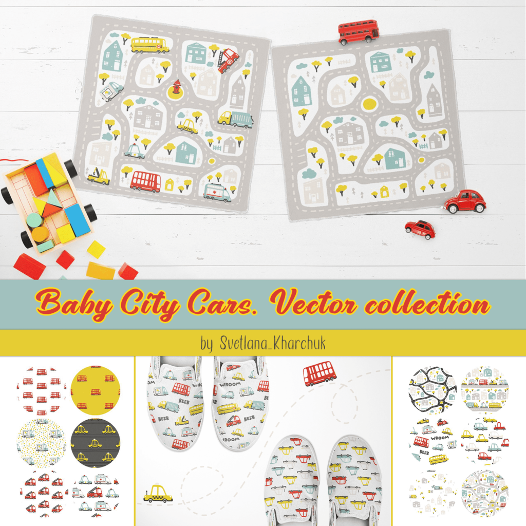 Baby City Cars. Vector Collection. – MasterBundles