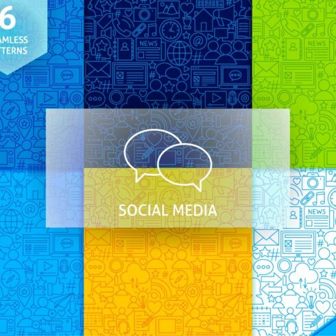 Social Media Line Tile Patterns | Master Bundles