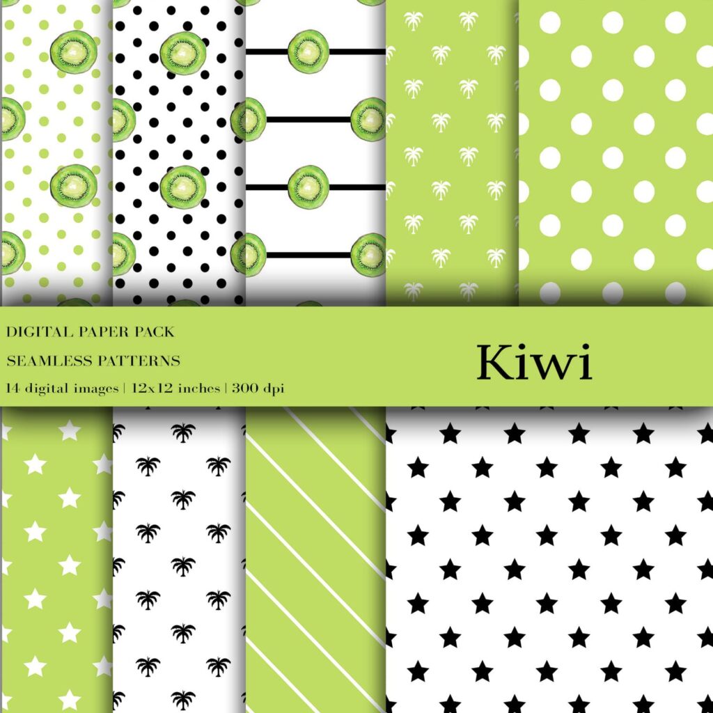 Kiwi Digital Patterns | Master Bundles
