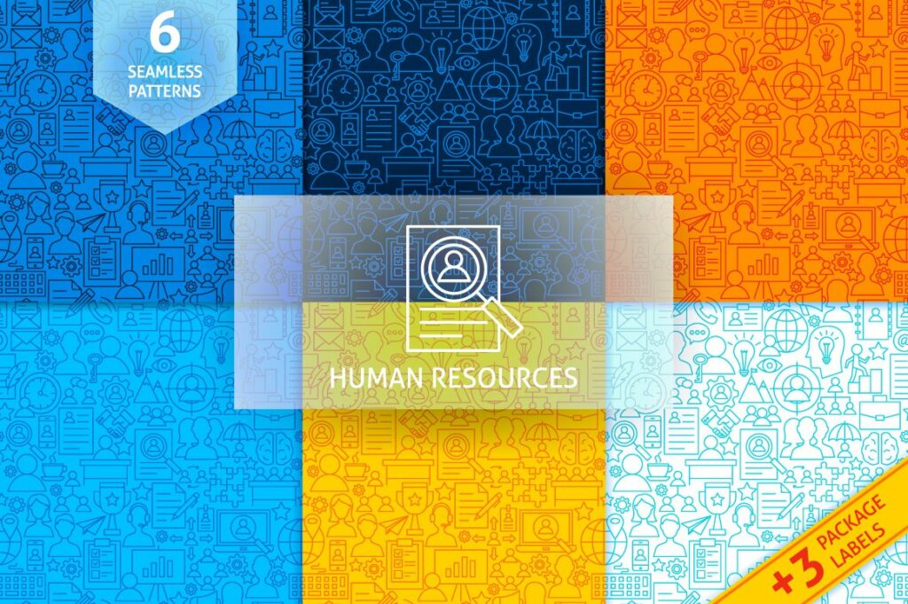 Human Resources Line Tile Patterns – MasterBundles