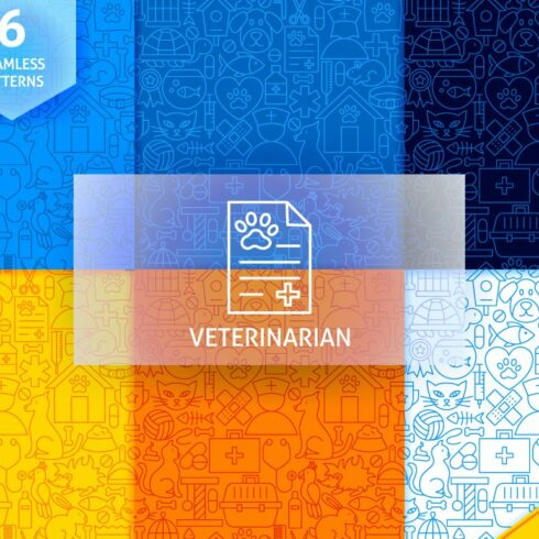 Pet Vet Line Tile Patterns | Master Bundles