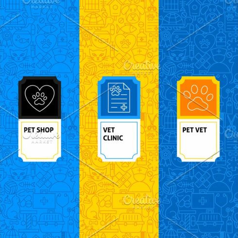 Pet Vet Line Tile Patterns | Master Bundles