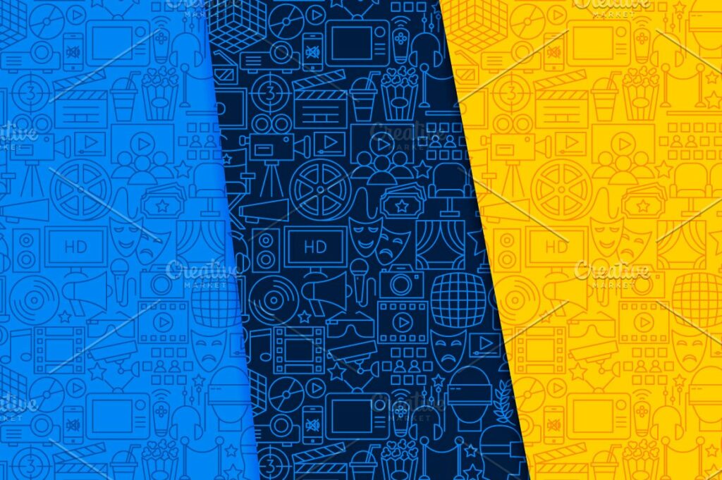 Cinema Line Tile Patterns – MasterBundles