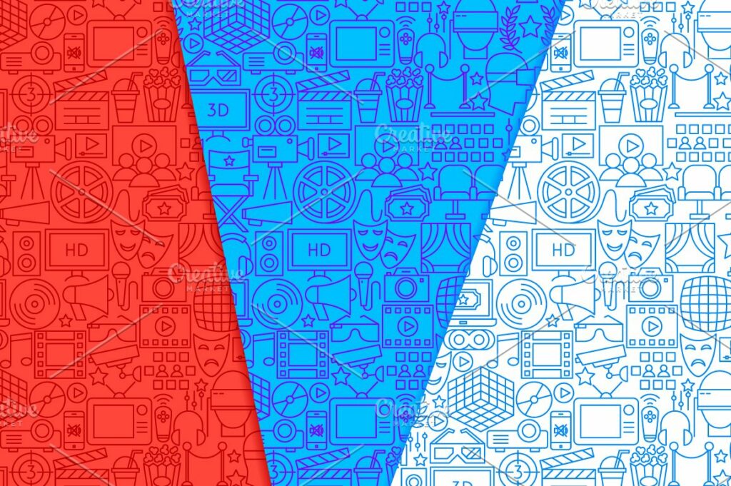 Cinema Line Tile Patterns – MasterBundles
