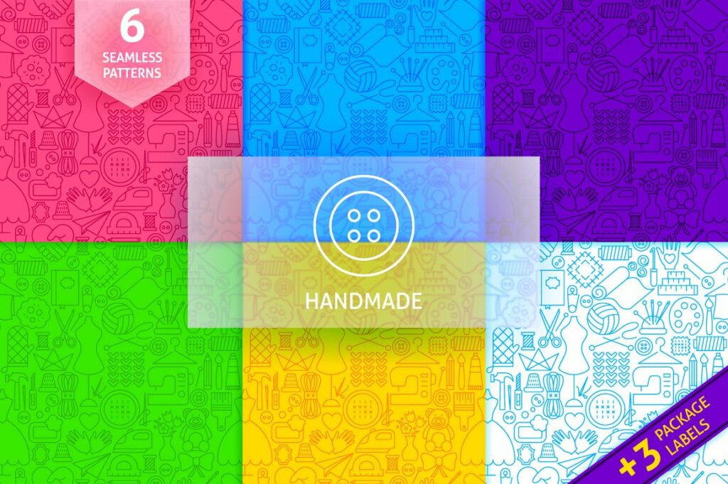 Handmade Line Tile Patterns – MasterBundles