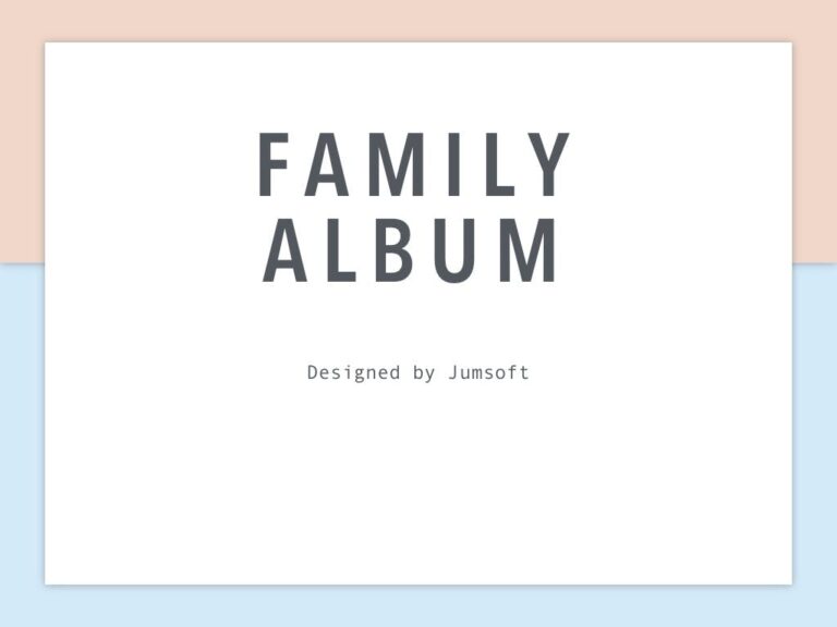 Family Album PowerPoint Template – MasterBundles