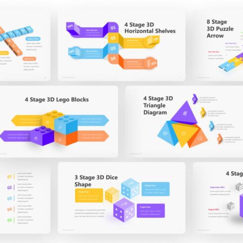 3D Infographic PowerPoint Template | Master Bundles