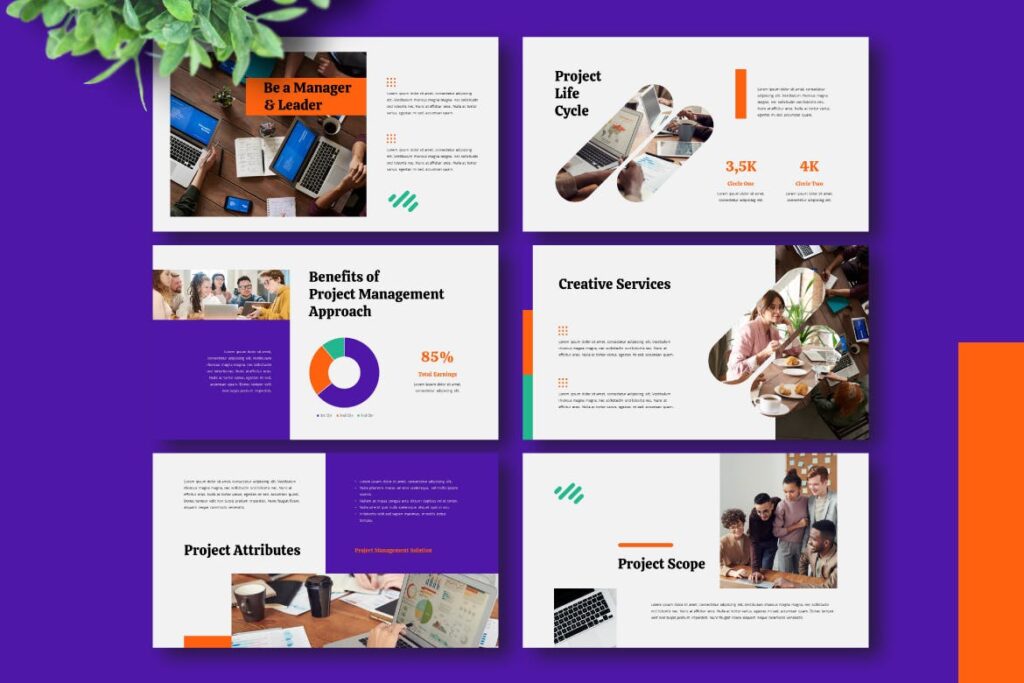 PROJECTO - Project Management Powerpoint Template – MasterBundles