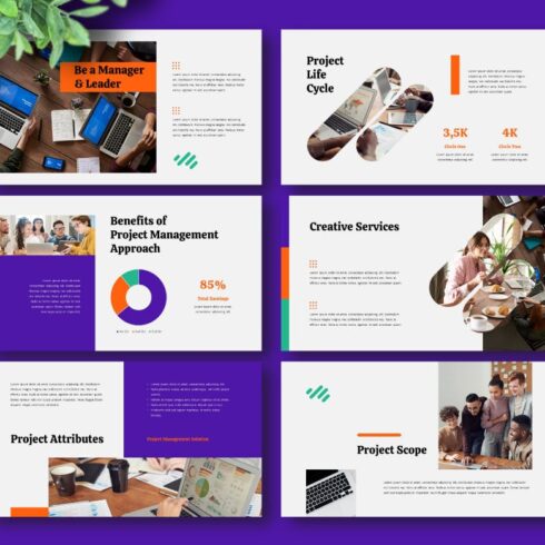 PROJECTO - Project Management Powerpoint Template | Master Bundles
