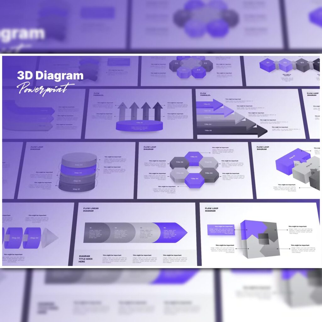 3D Diagram Powerpoint Template – MasterBundles