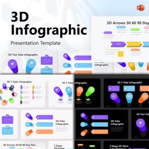 3D Infographic PowerPoint Template – MasterBundles