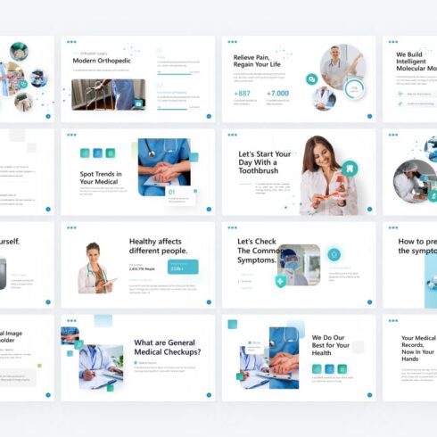 Medicinal 3D Illustration PowerPoint Template | Master Bundles