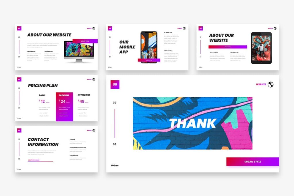 Urbanz - Urban Graffiti Art PowerPoint Template – MasterBundles