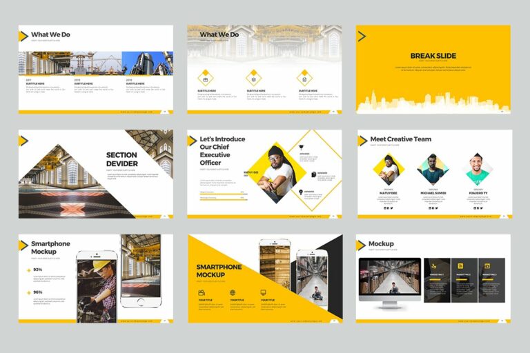 Construction PowerPoint Presentation 400 Slides – MasterBundles