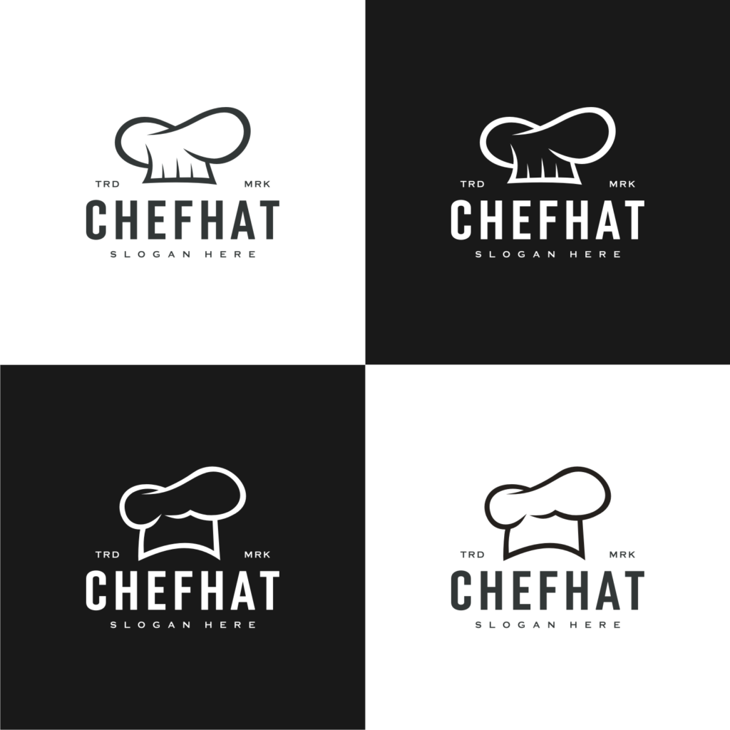 2 logo Chef Hat Template vector - MasterBundles