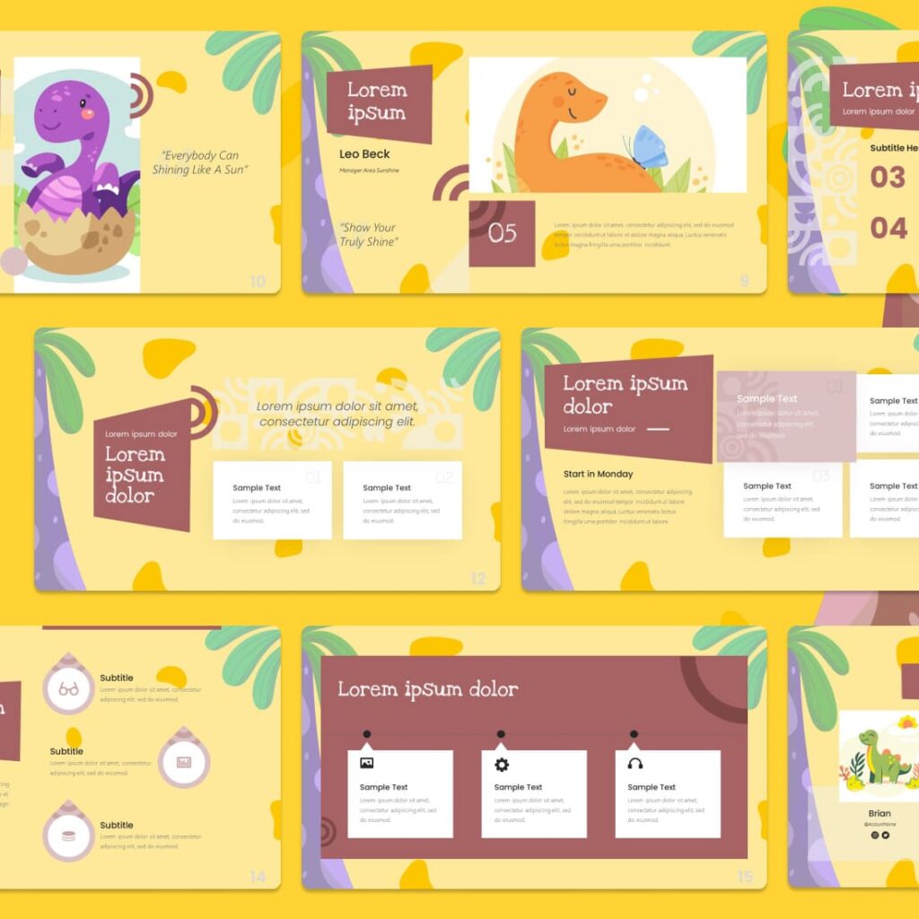 Cute Presentation Templates Bundle – MasterBundles