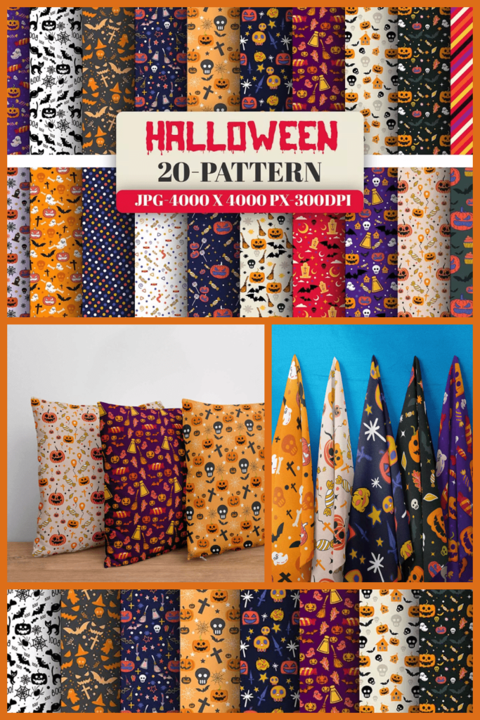 50+ Inspiring Halloween Patterns: Free and Premium