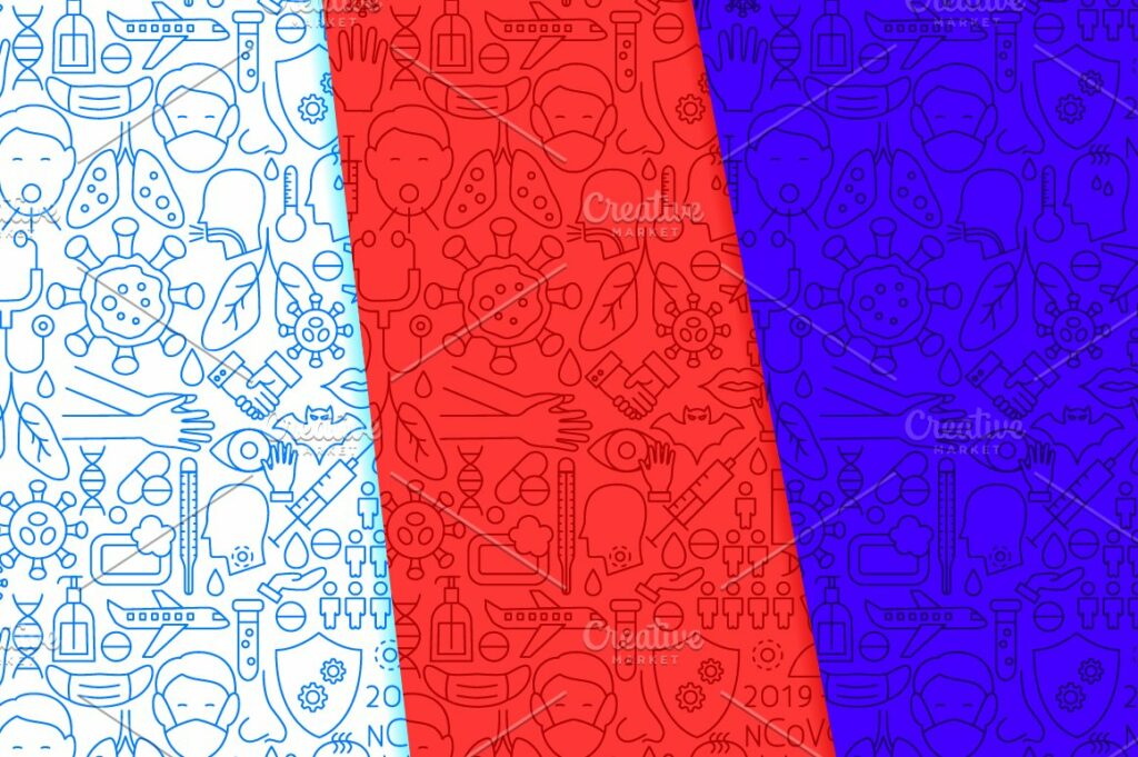 Coronavirus Line Tile Patterns – MasterBundles