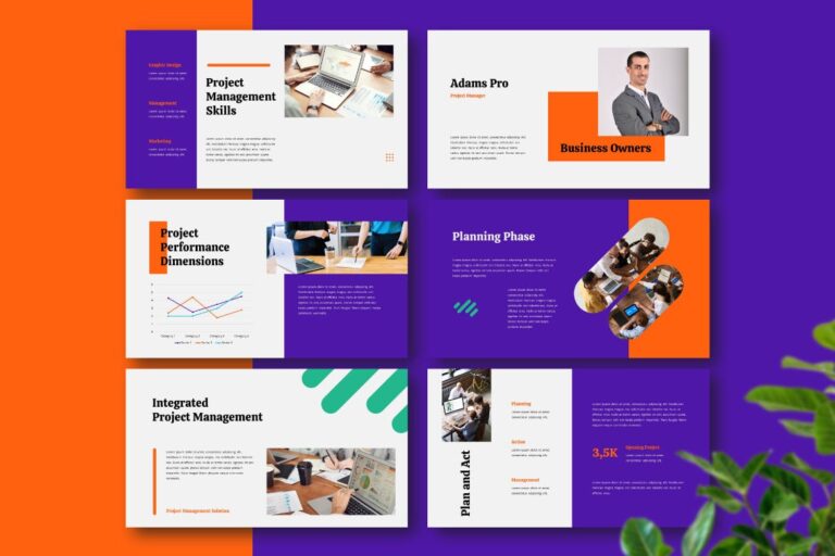 PROJECTO - Project Management Powerpoint Template – MasterBundles
