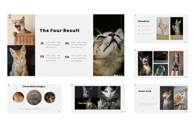 The Cat Lifes - Powerpoint Template – MasterBundles