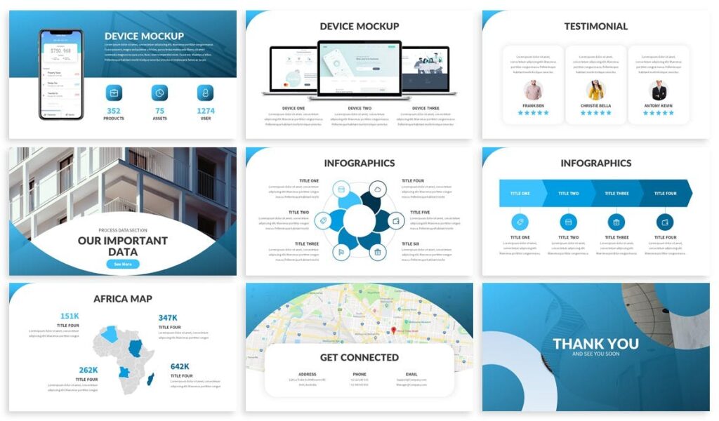 Besto Abstract Powerpoint Template Masterbundles