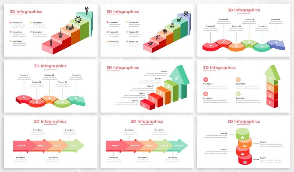 3D Infographics For Powerpoint Presentation – MasterBundles