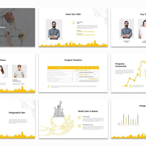 Calyx: Construction Powerpoint Template | MasterBundles