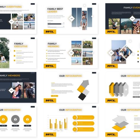Families - Powerpoint Template 150+ Slides | Master Bundles