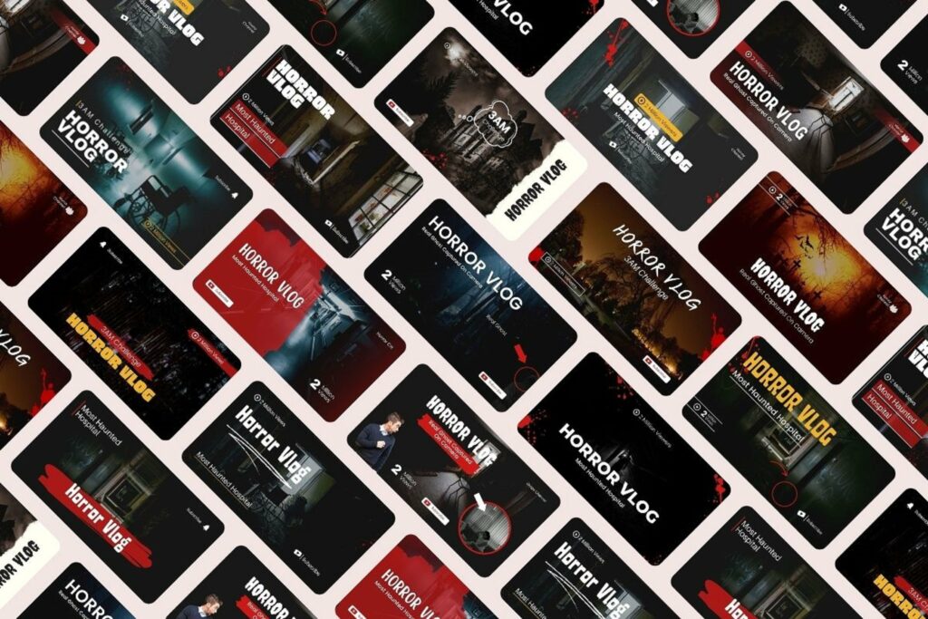 Horror Vlog Youtube Thumbnail – MasterBundles