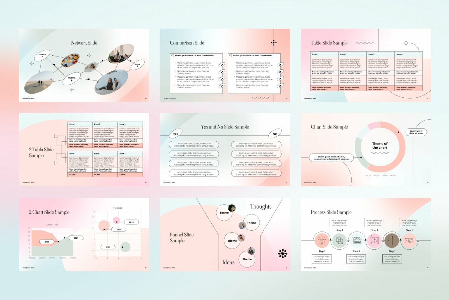 Retro Line - Google Slides Template – MasterBundles