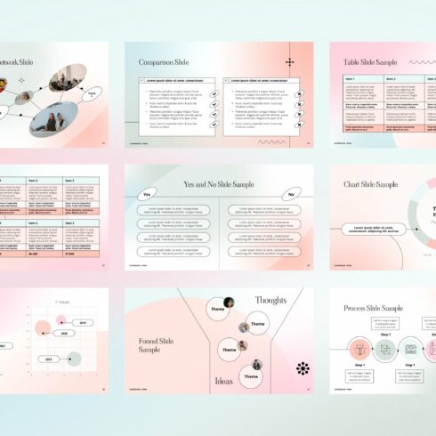 Retro Line - Google Slides Template | Master Bundles