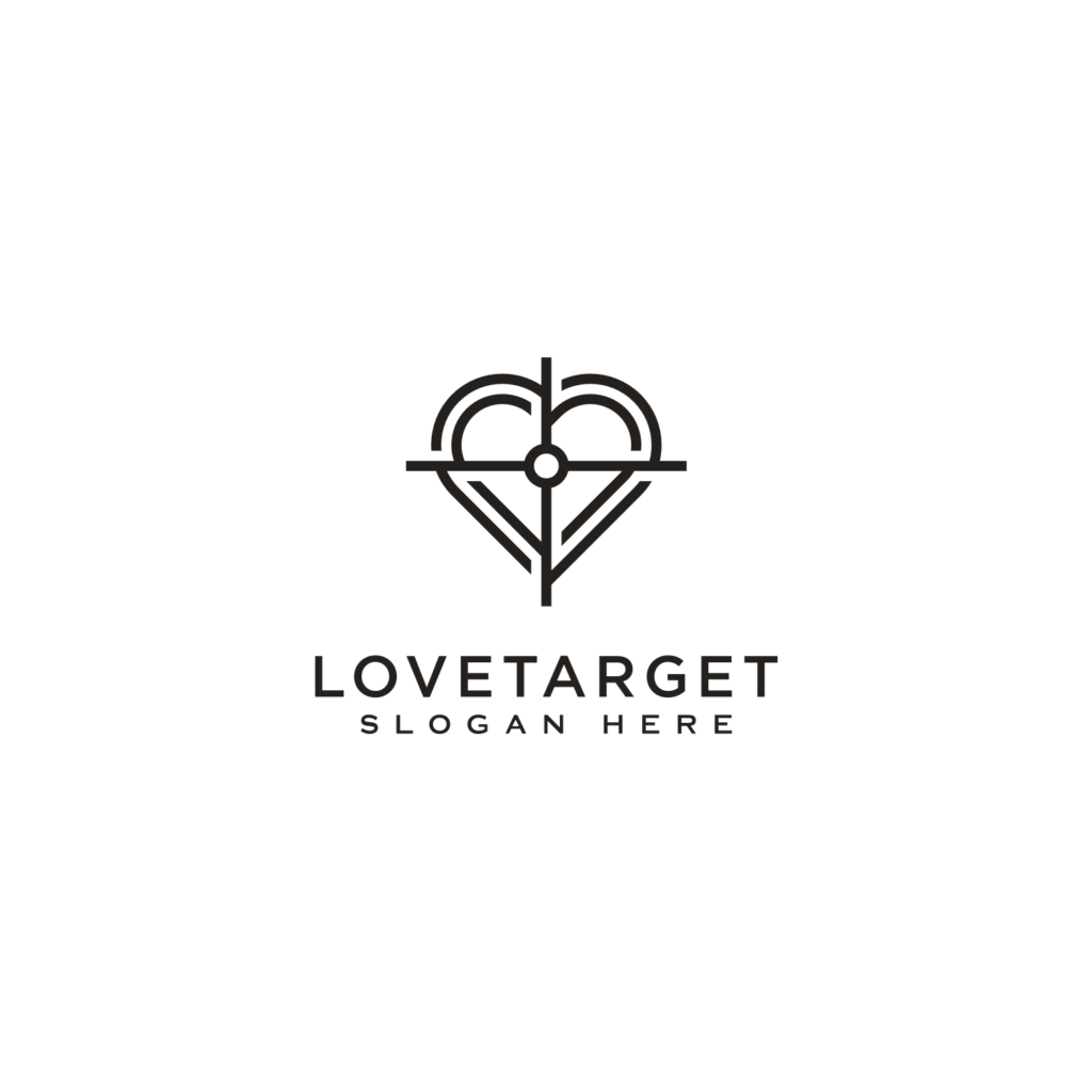 love target logo design vector template - MasterBundles