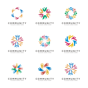 teamwork people community logo design , 9 logo teamwork | MasterBundles