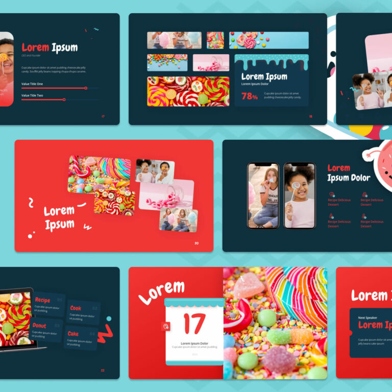 Cute Candy Google Slides Theme – MasterBundles