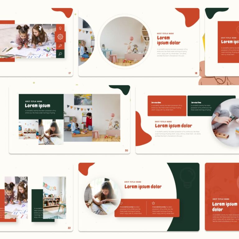 Cute Preschool Powerpoint Template – MasterBundles
