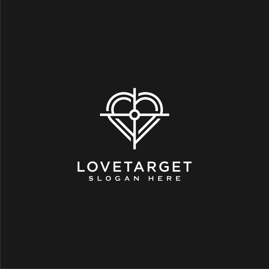 love target logo design vector template - MasterBundles
