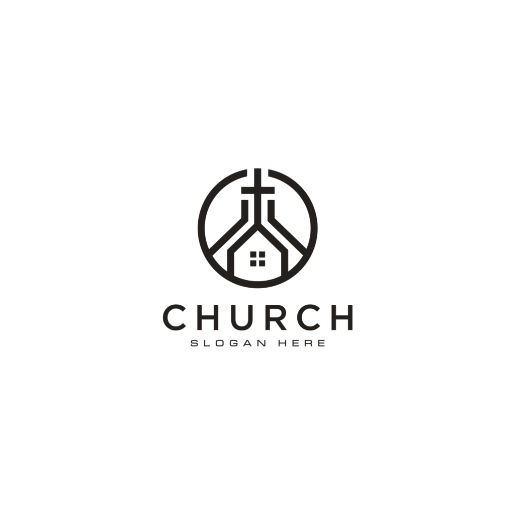 church home logo design vector, 3 logo - MasterBundles