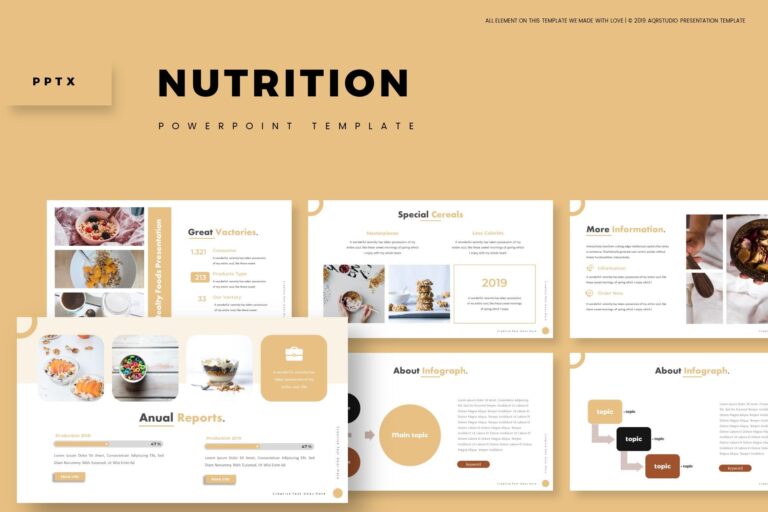 Nutrition - Powerpoint Template – MasterBundles