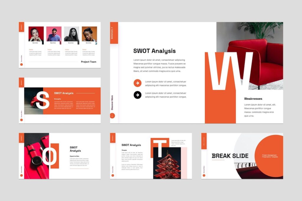 Project Management PowerPoint Template 30 Slides – MasterBundles