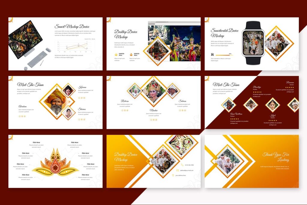 Hindu Holi - Powerpoint Template – MasterBundles
