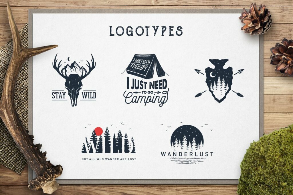 Wanderlust. 15 Double Exposure Logos – MasterBundles