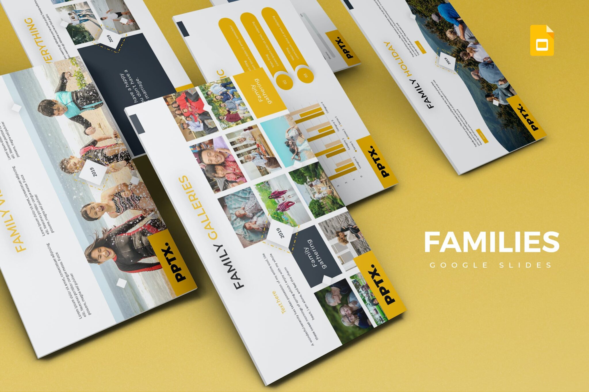 Families - Powerpoint Template 150+ Slides – MasterBundles