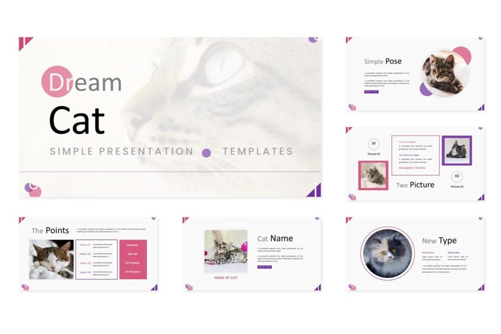 Dream Cat - Powerpoint Template – MasterBundles